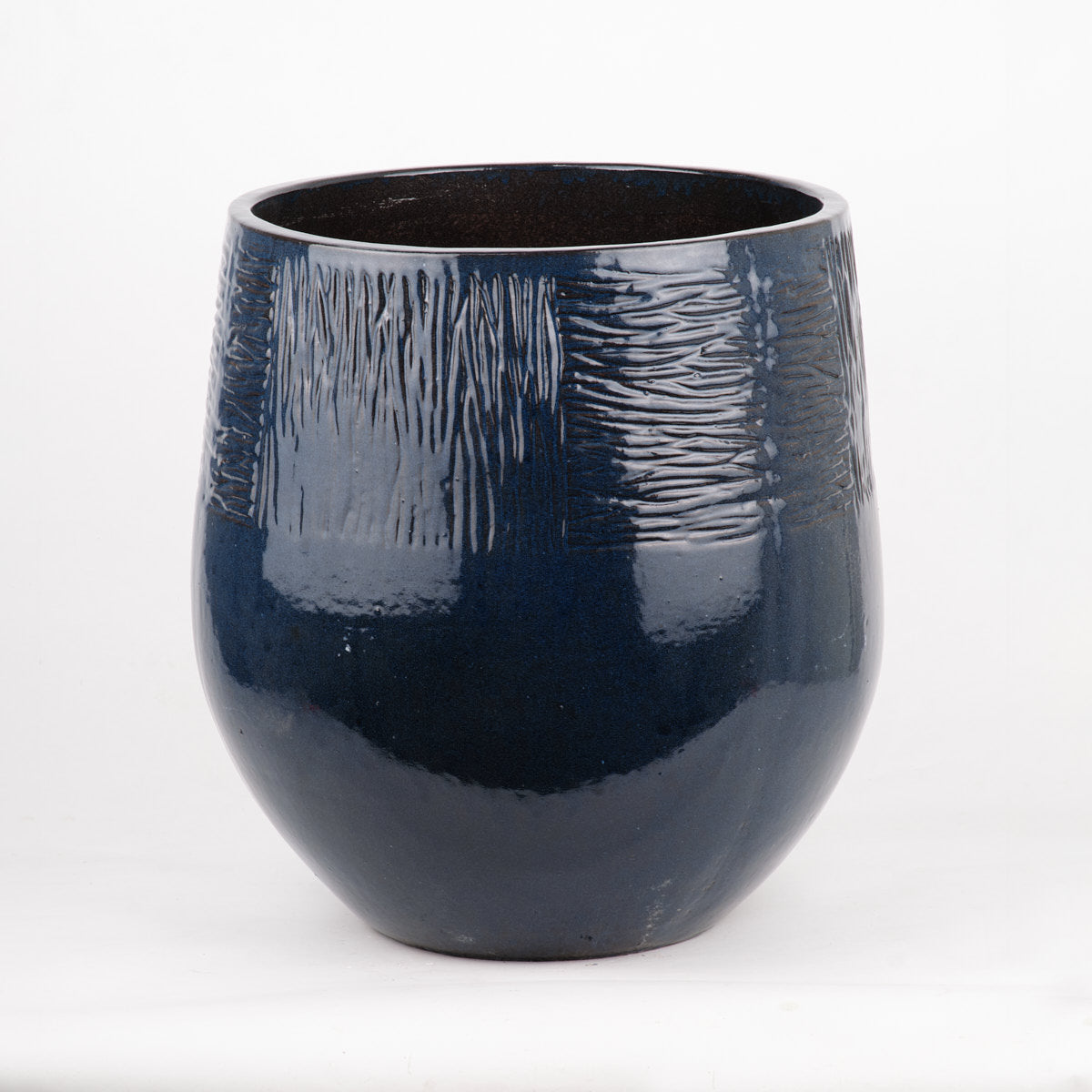 Dark Blue #15 Pot - 18.5" x 19.5" – Norman's Garden Gallery